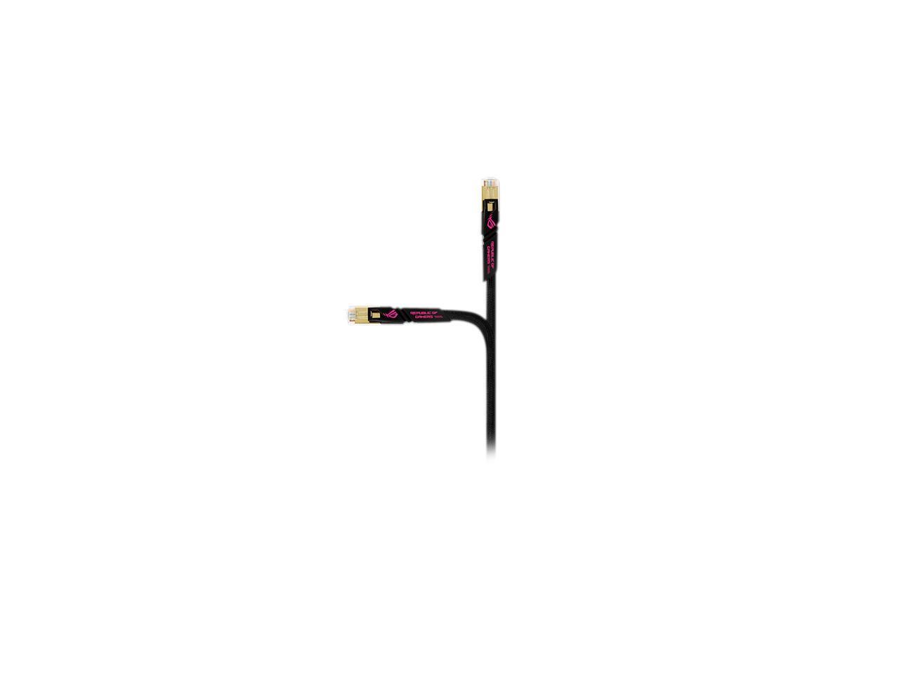ASUS ROG Cat7 Ethernet Cable - 5 ft Shielded Gaming LAN network cable ...