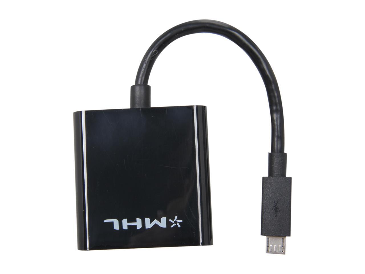BYTECC HM-U2MICROMF Micro USB-B Male to HDMI + Micro USB-B Female ...