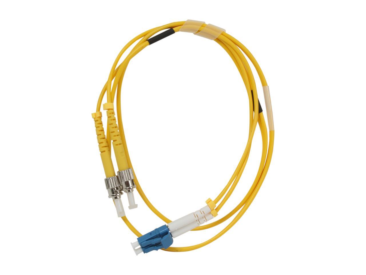 BYTECC SD-LST1 1m SD-LST LC to ST Duplex (2 Strand) Cable, Single Mode ...