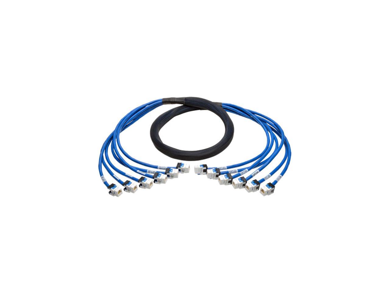 TRIPP LITE N261-010-6FF-BL 10 ft. Augmented Cat6/Cat6a Pre-Terminated ...