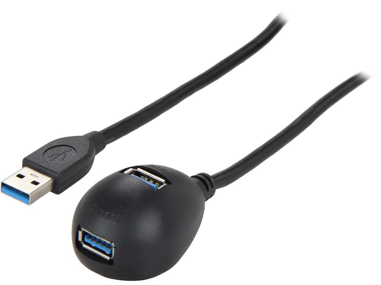 Tripp Lite 2-Port USB 3.0 SuperSpeed Desktop Extension Cable (M/2xF), 6 ...