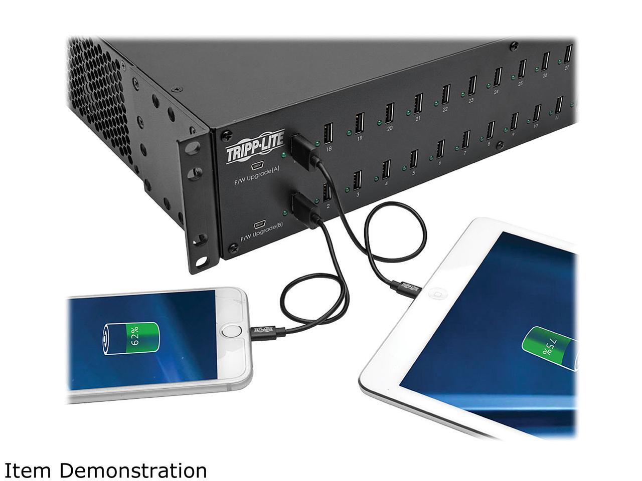 Tripp Lite 32-Port USB Charging Station with Syncing, 5V 80A (400W) USB ...
