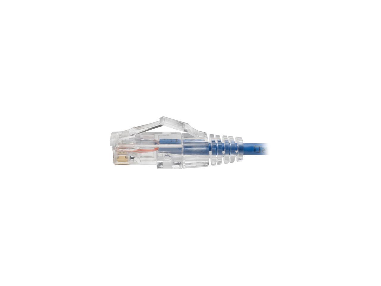 Tripp Lite Cat6 Gigabit Snagless Molded Slim Patch Cable RJ45 M/M Blue 6in (N201-S6N-BL ...