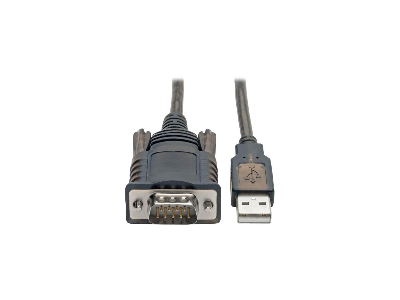 Tripp Lite FTDI USB to Serial RS-232 Adapter Cable w/ COM Retention M/M ...