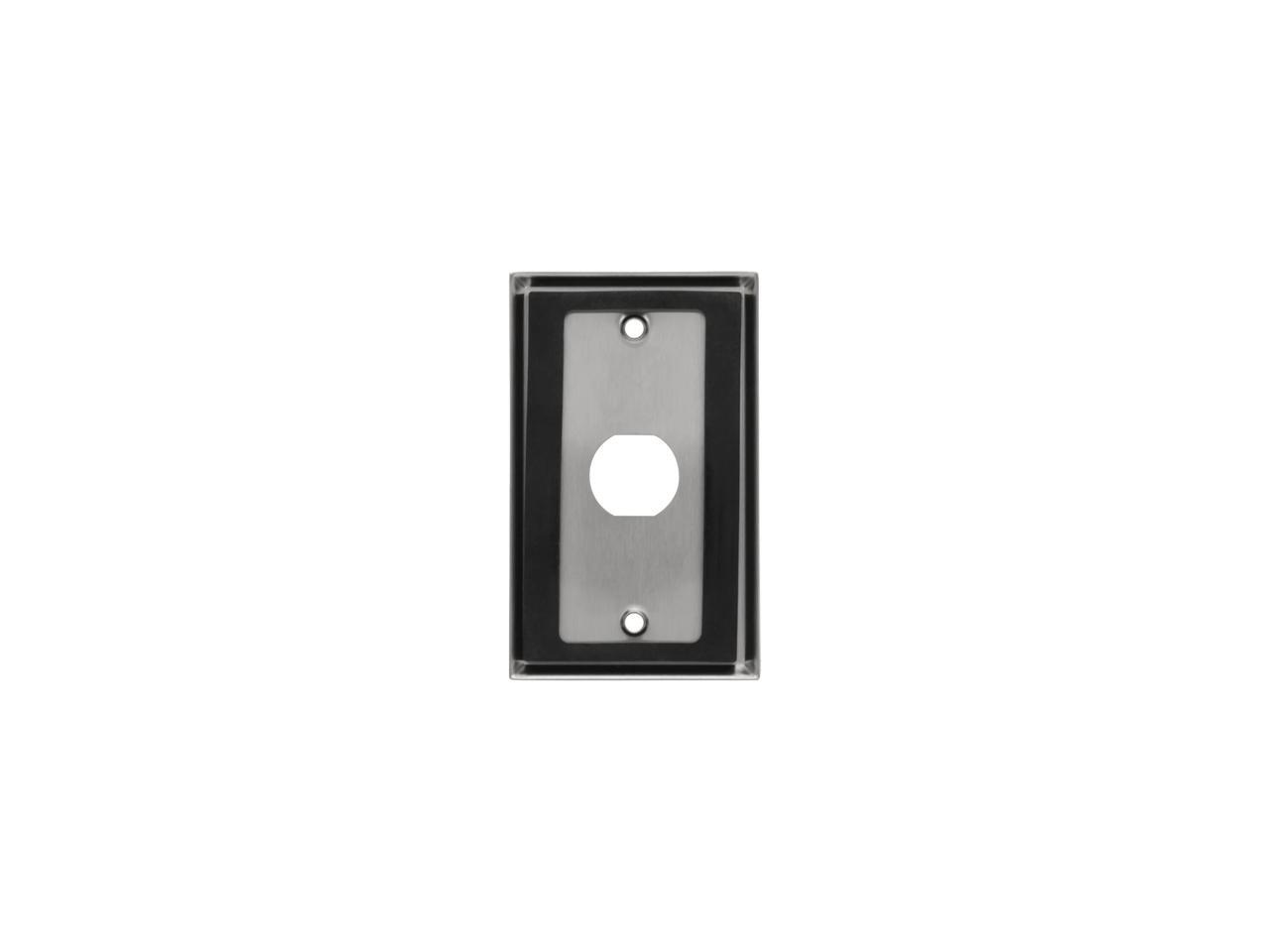 Tripp Lite RJ45 Bulkhead Wall Plate 1 Cutout Industrial Metal Single ...