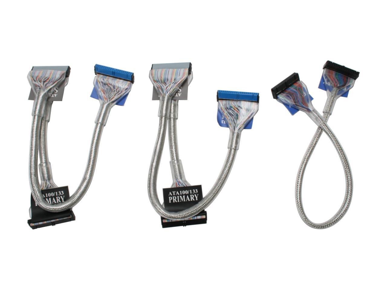 CABLES UNLIMITED Floppy Round Cable: 18" IDE Round Cable: 24" Rounded ...