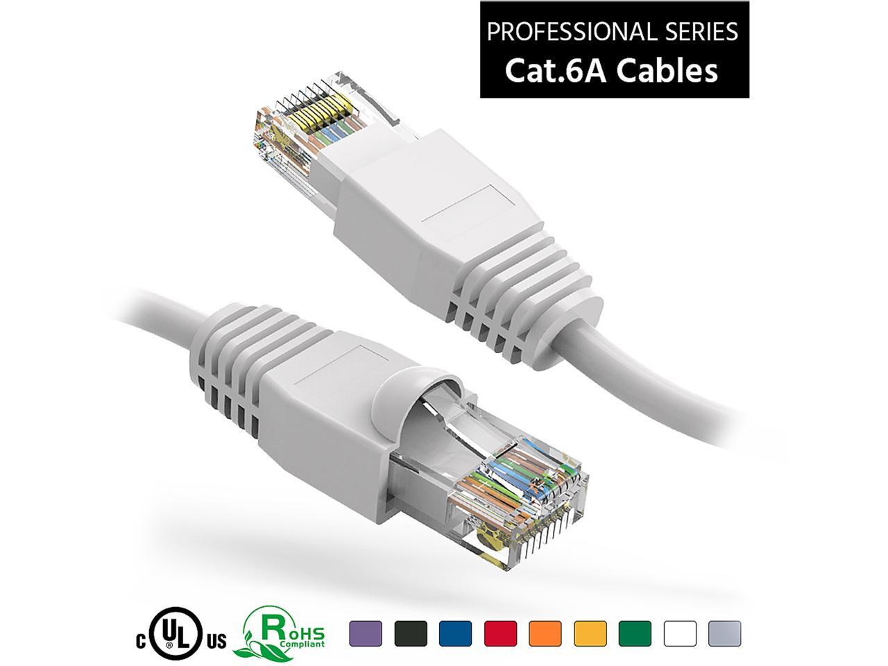 Nippon Labs 6Ft Cat6A UTP Ethernet Network Booted Cable, 24AWG 6 Feet ...