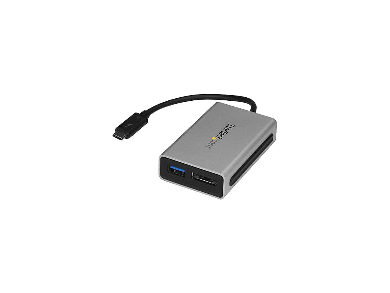 StarTech.com TB3ESATU31 Thunderbolt 3 to eSATA Adapter - with USB 3.1 ...