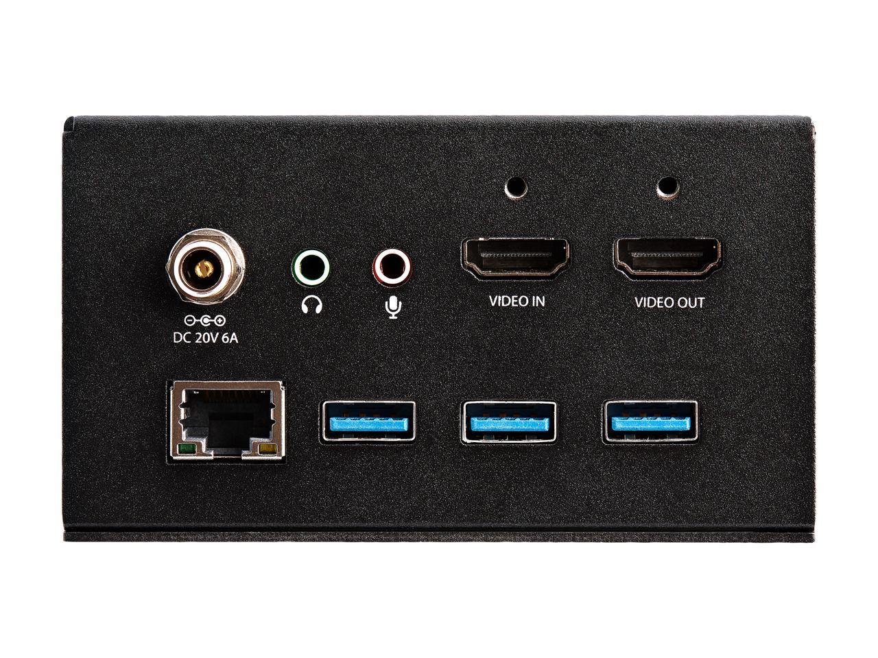 StarTech.com MOD4DOCKACPD Laptop Docking Module for Conference Table ...