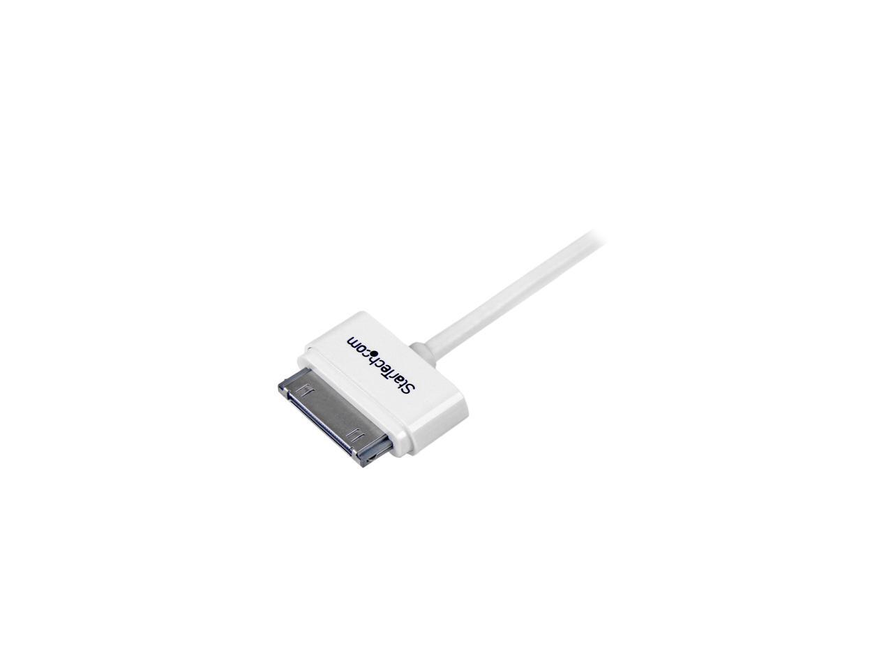 StarTech.com USB2ADC1MUL White Apple 30-pin Dock Connector to Left ...