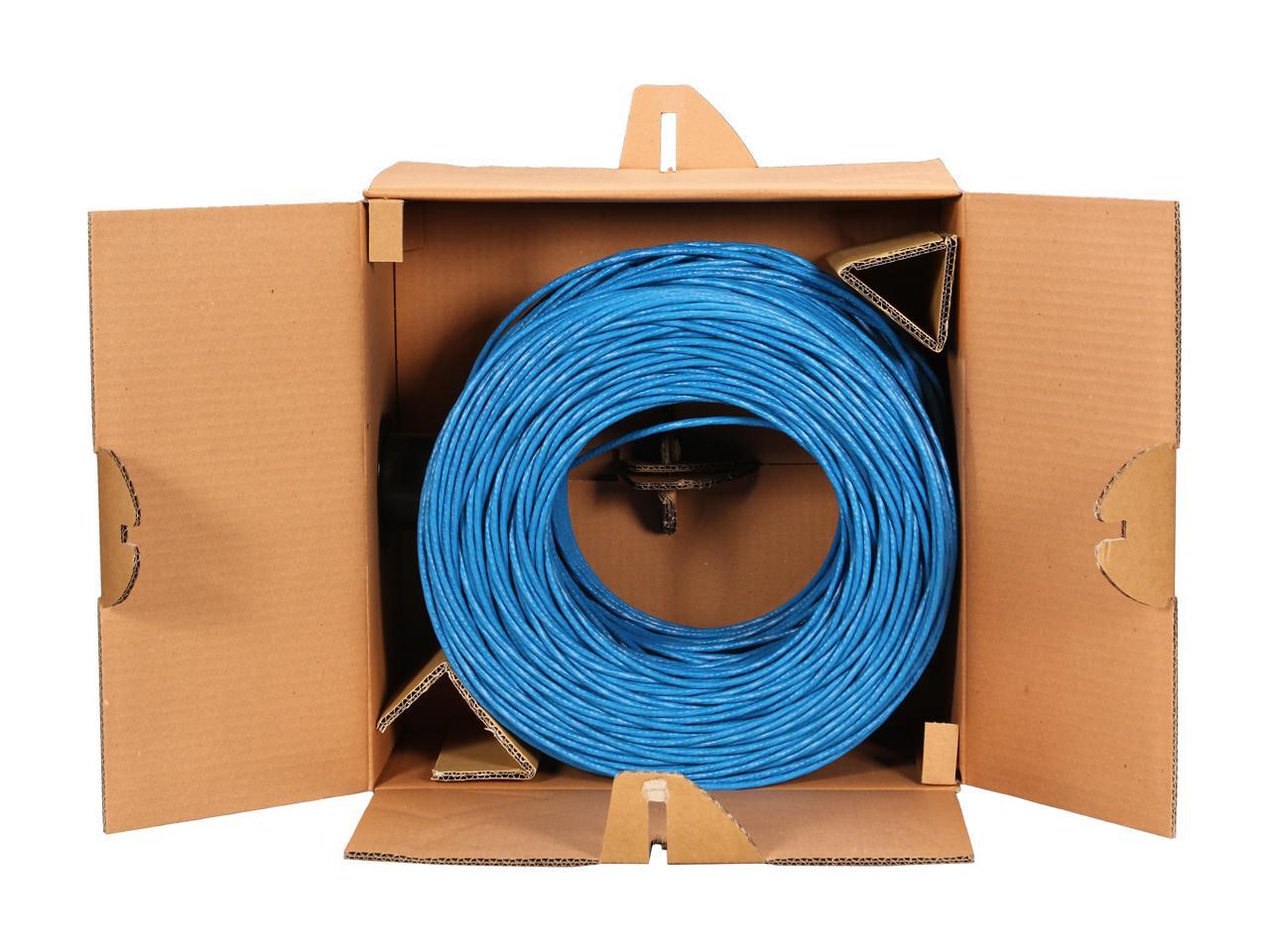 StarTech.com WIRC6CMPBLU 1000 ft Roll of Blue Plenum CMP Cat 6 Solid ...
