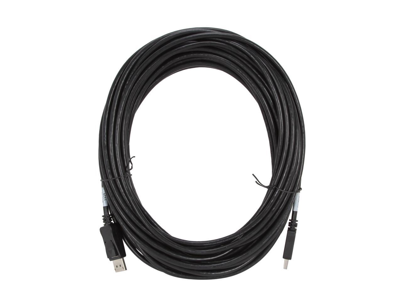 StarTech DISPL15MA DisplayPort Cable - 50 ft / 15m - Active - 4K ...