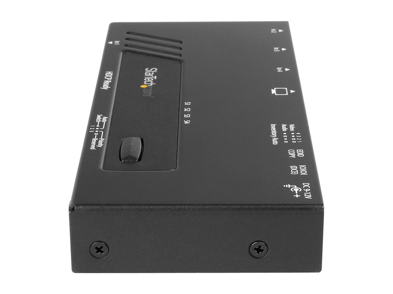 StarTech.com VS421HD4KA 4-Port HDMI Automatic Video Switch - 4K with ...