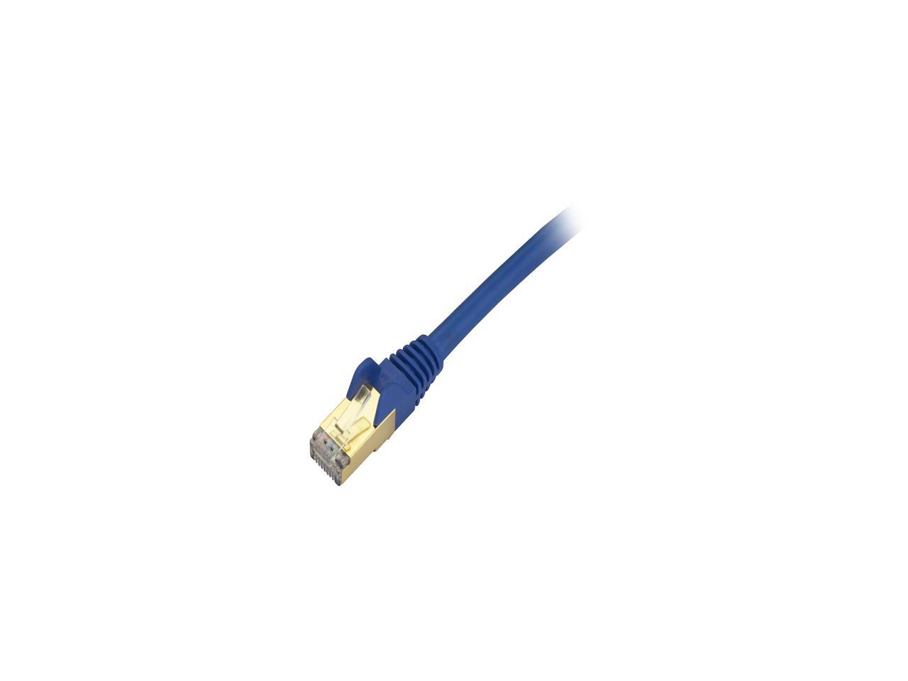 StarTech C6ASPAT35BL Cat6a Ethernet Cable - 35 ft - Blue - Patch Cable ...