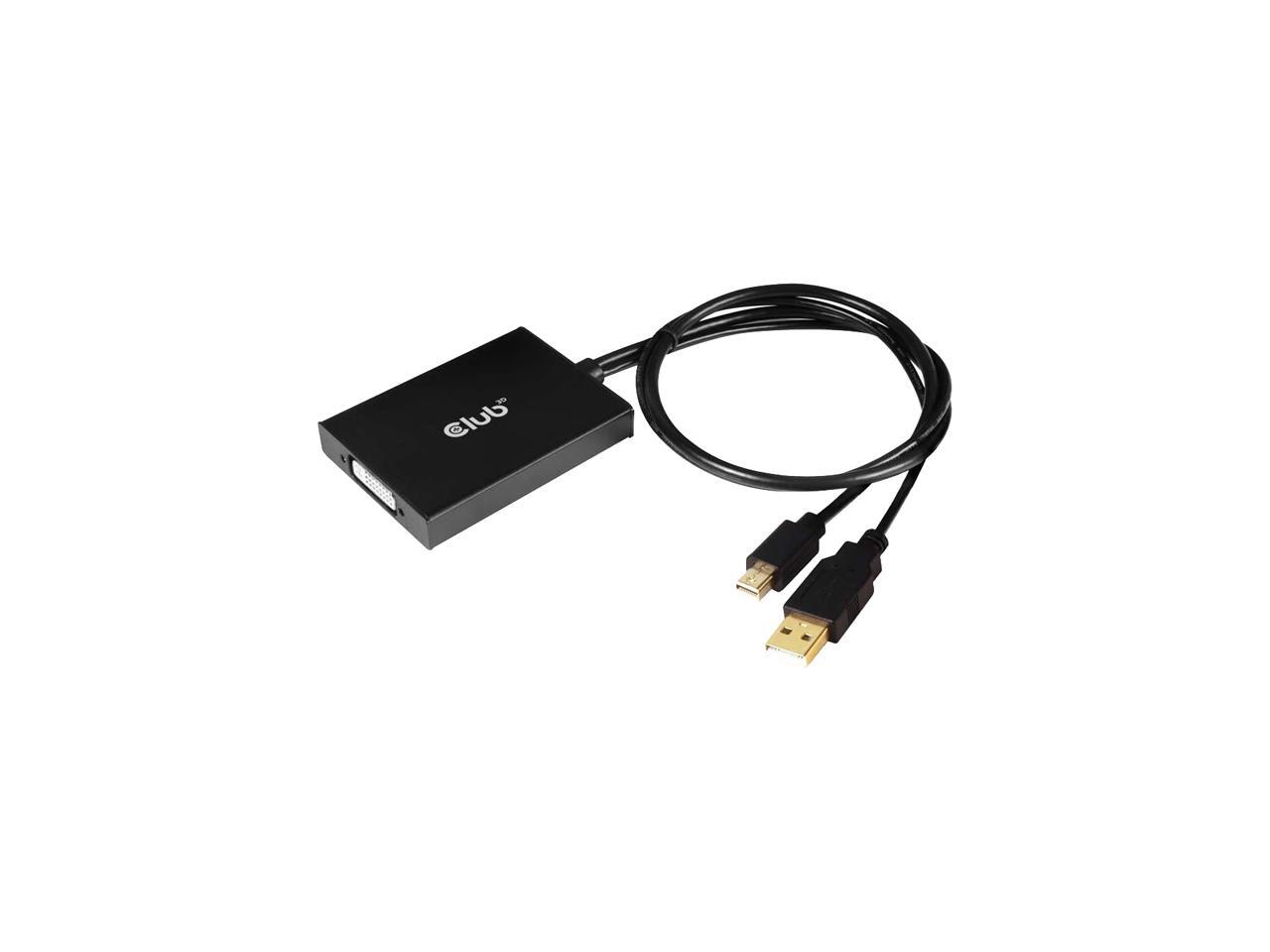 Club3D CAC-1130 Mini DisplayPort 1.2a to Dual Link DVI-D Active Adapter ...