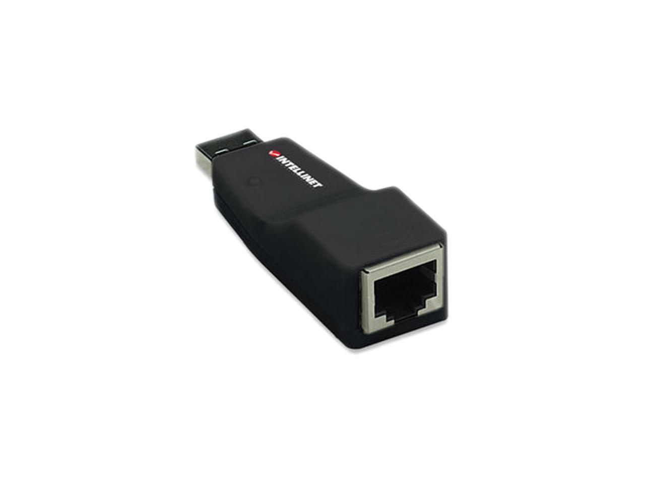 INTELLINET 524766 Hi-Speed USB 2.0 to Fast Ethernet Mini-Adapter ...