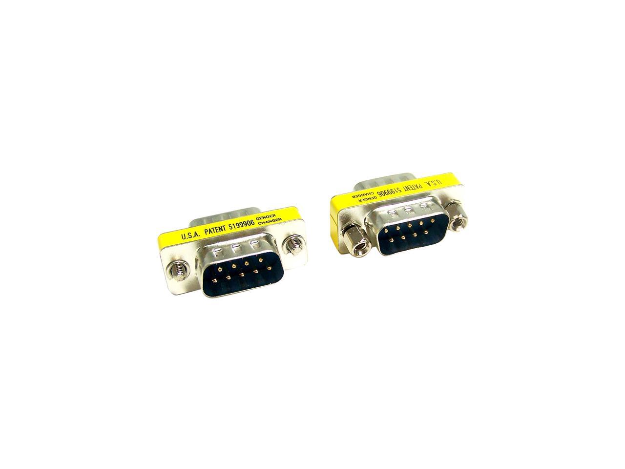 Micro Connectors DB9 Male to Male Slimline Gender Changer (G02-104SL ...
