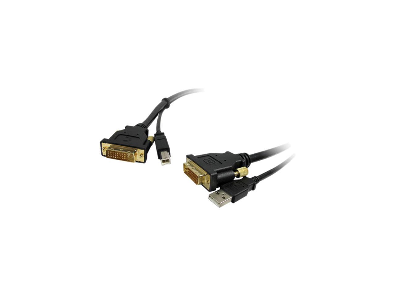 Comprehensive DVI-DVI-15ST/USB Black Connector on First End: 1 x DVI-D ...