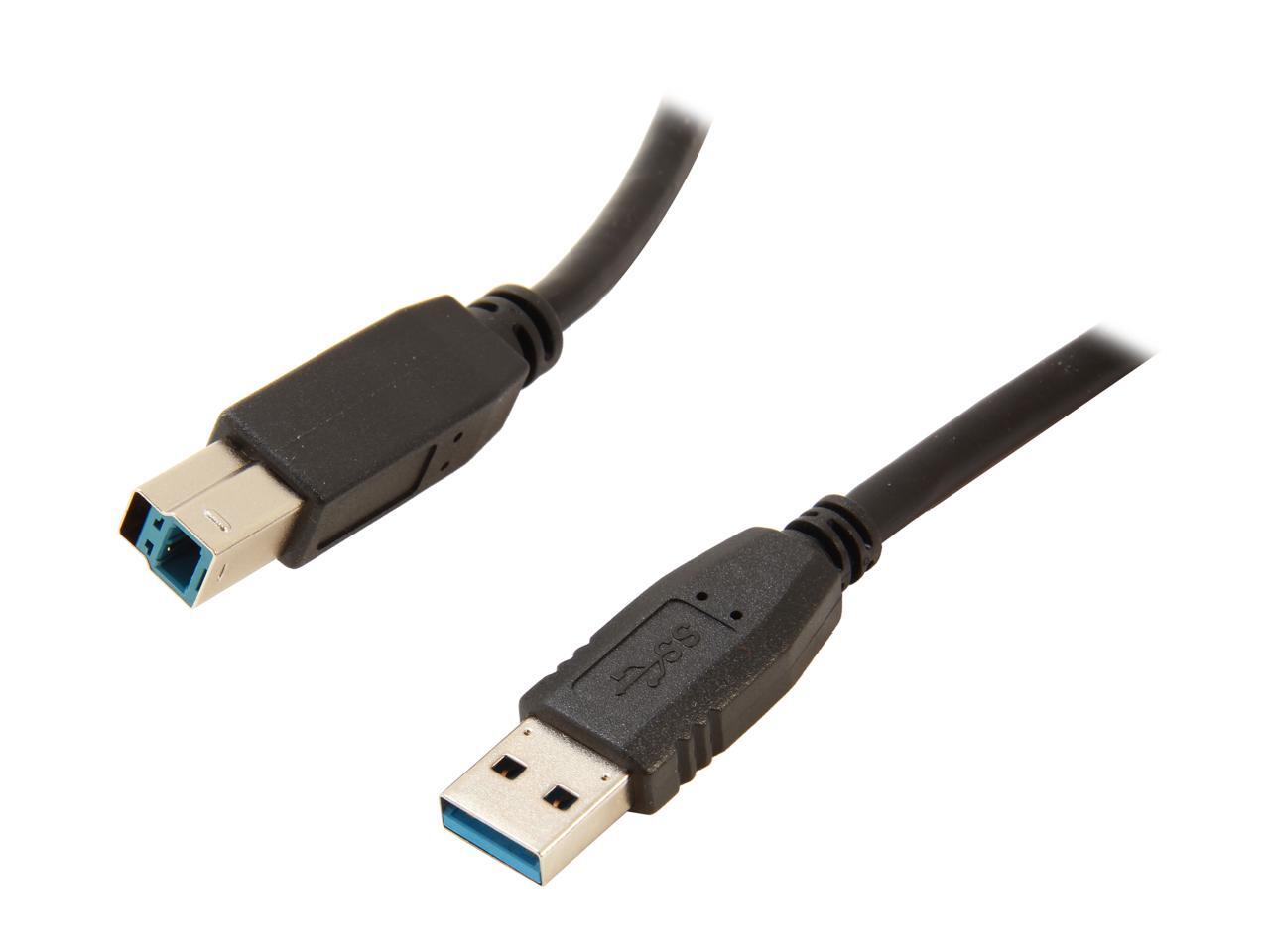 Kaybles USB3-AB-15 USB 3.0 Cable A Male to B Male, 15ft USB 3 Type B ...