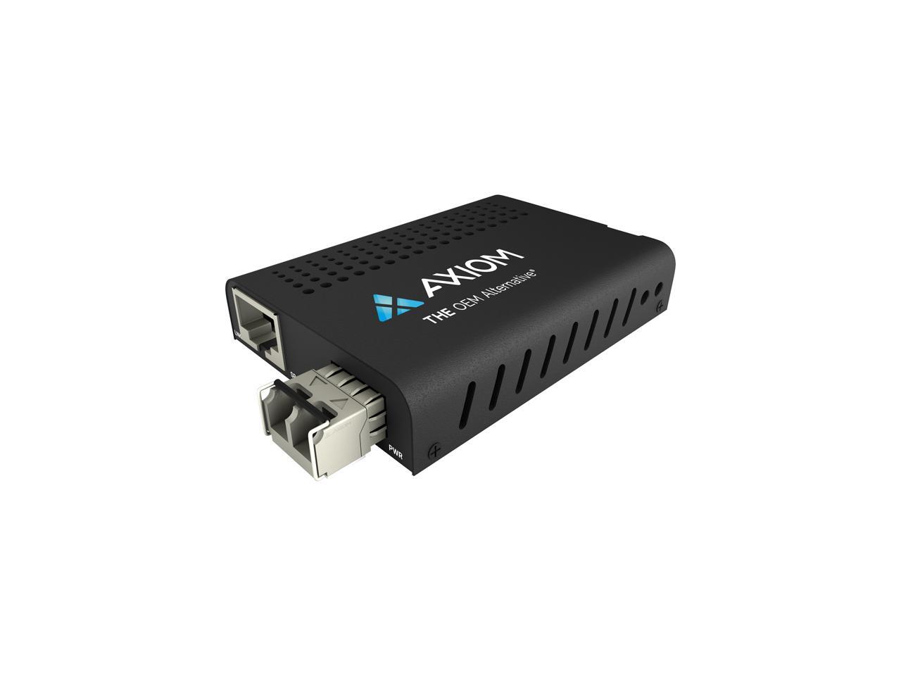 Axiom Mini 1Gbs RJ45 to 1000BASE-LX Media Converter - SMF, LC, 20km ...