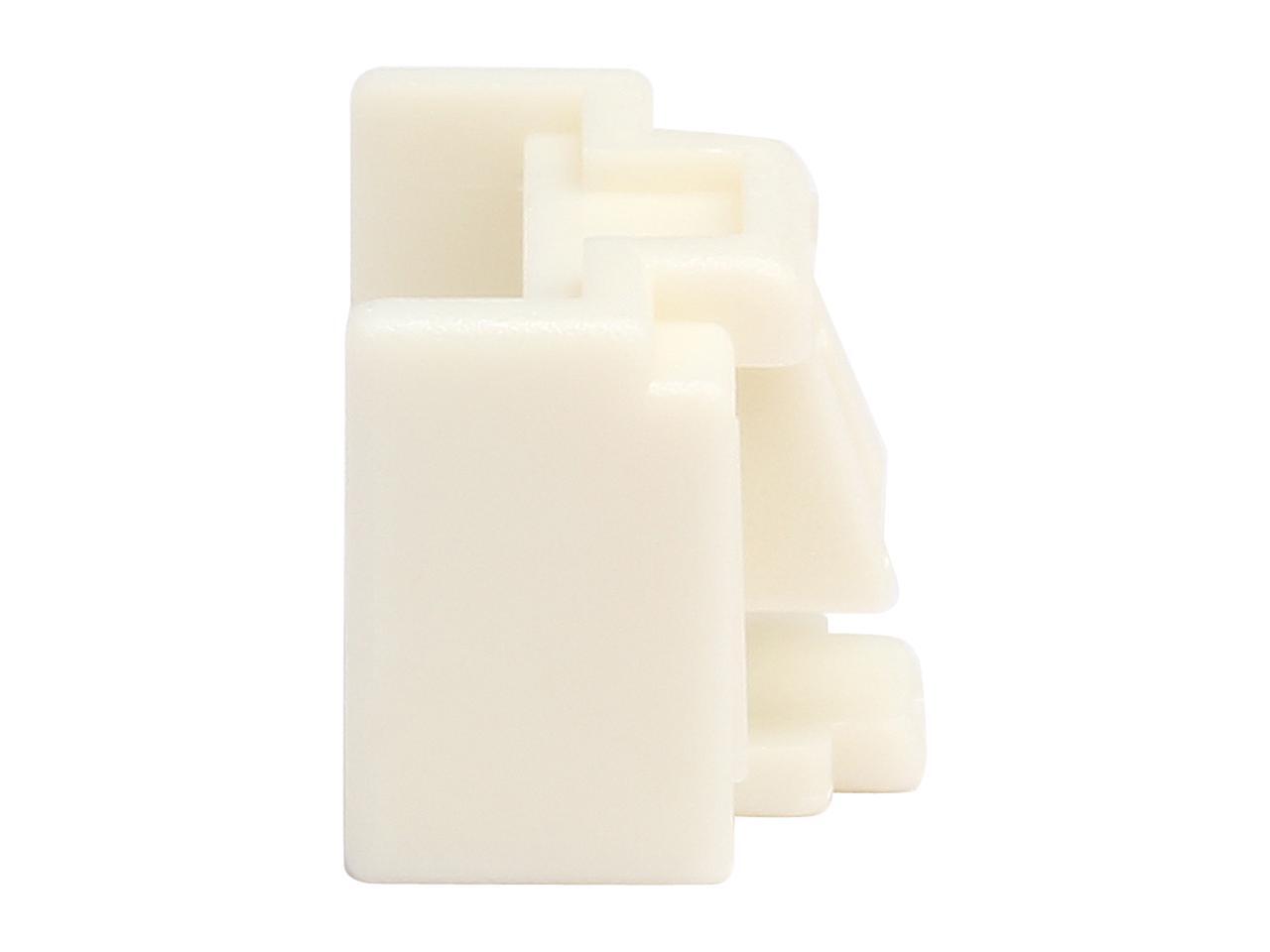 NTW NL-PBK100-WH net-Lock™ Locking RJ45 port/dust blocker with color ...