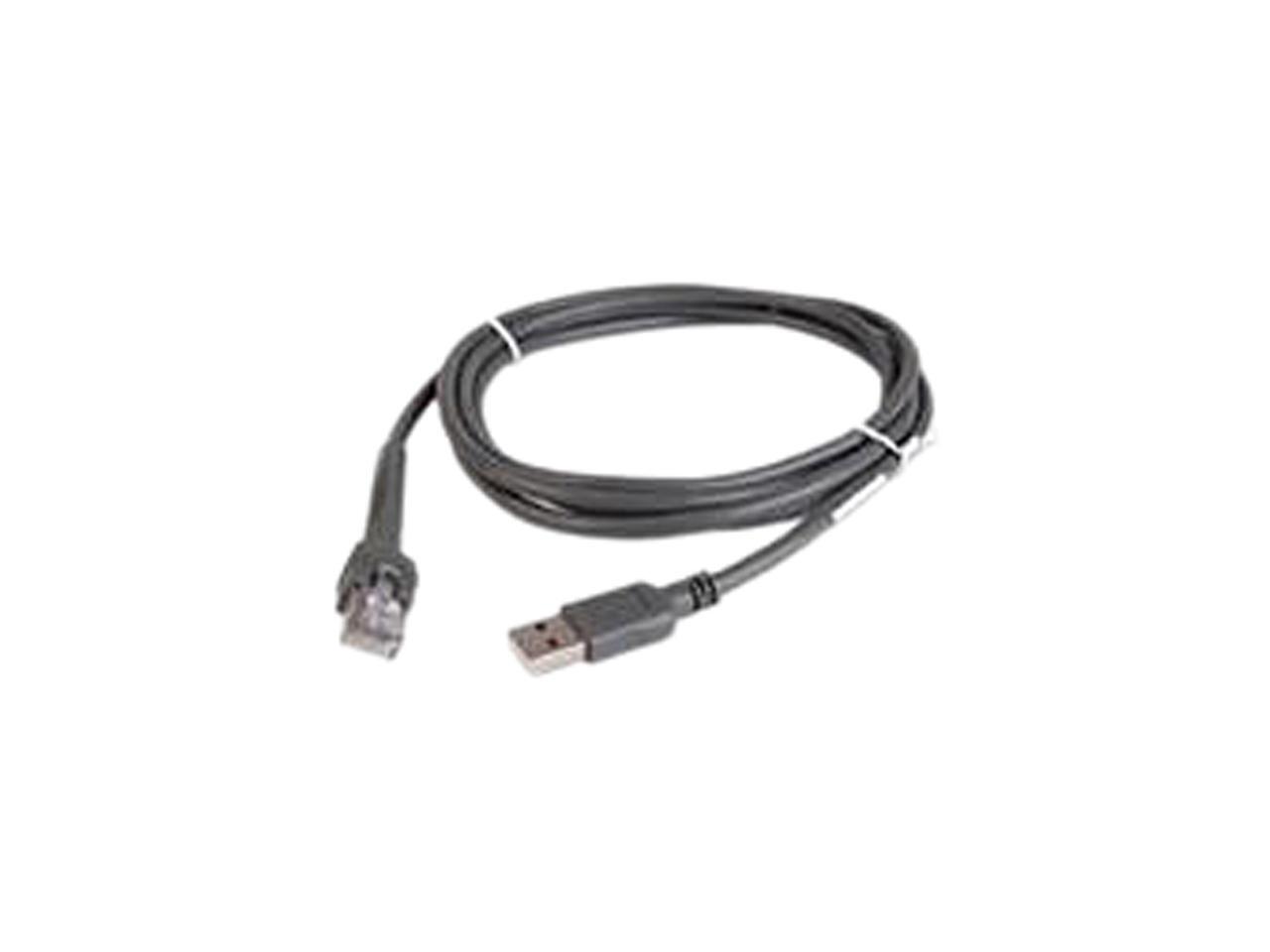 Zebra CBA-U21-S07ZBR Straight Shielded USB Cable with Series A ...