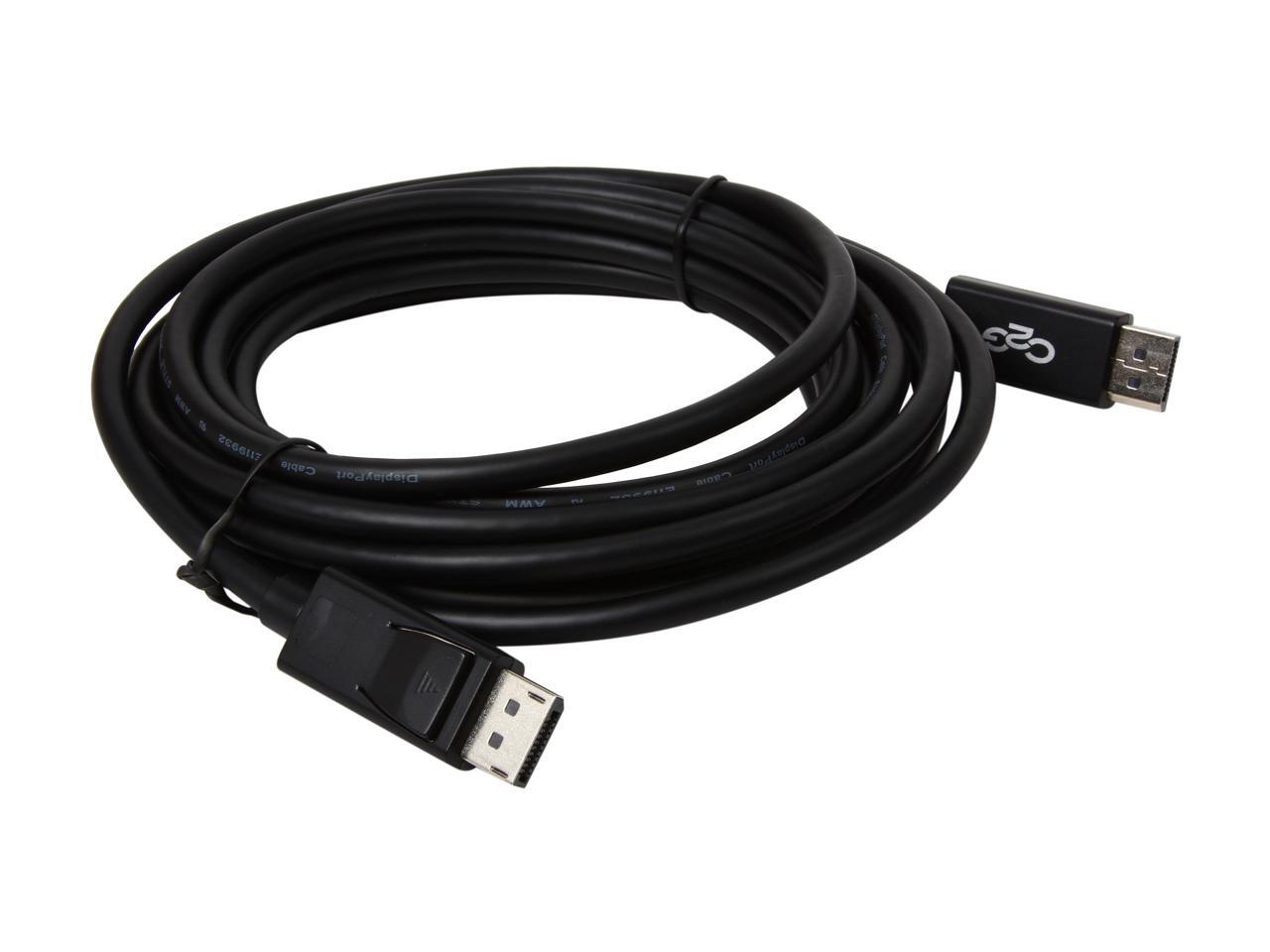 C2G 54403 DisplayPort Cable with Latches M/M, 8K UHD Compatible ...