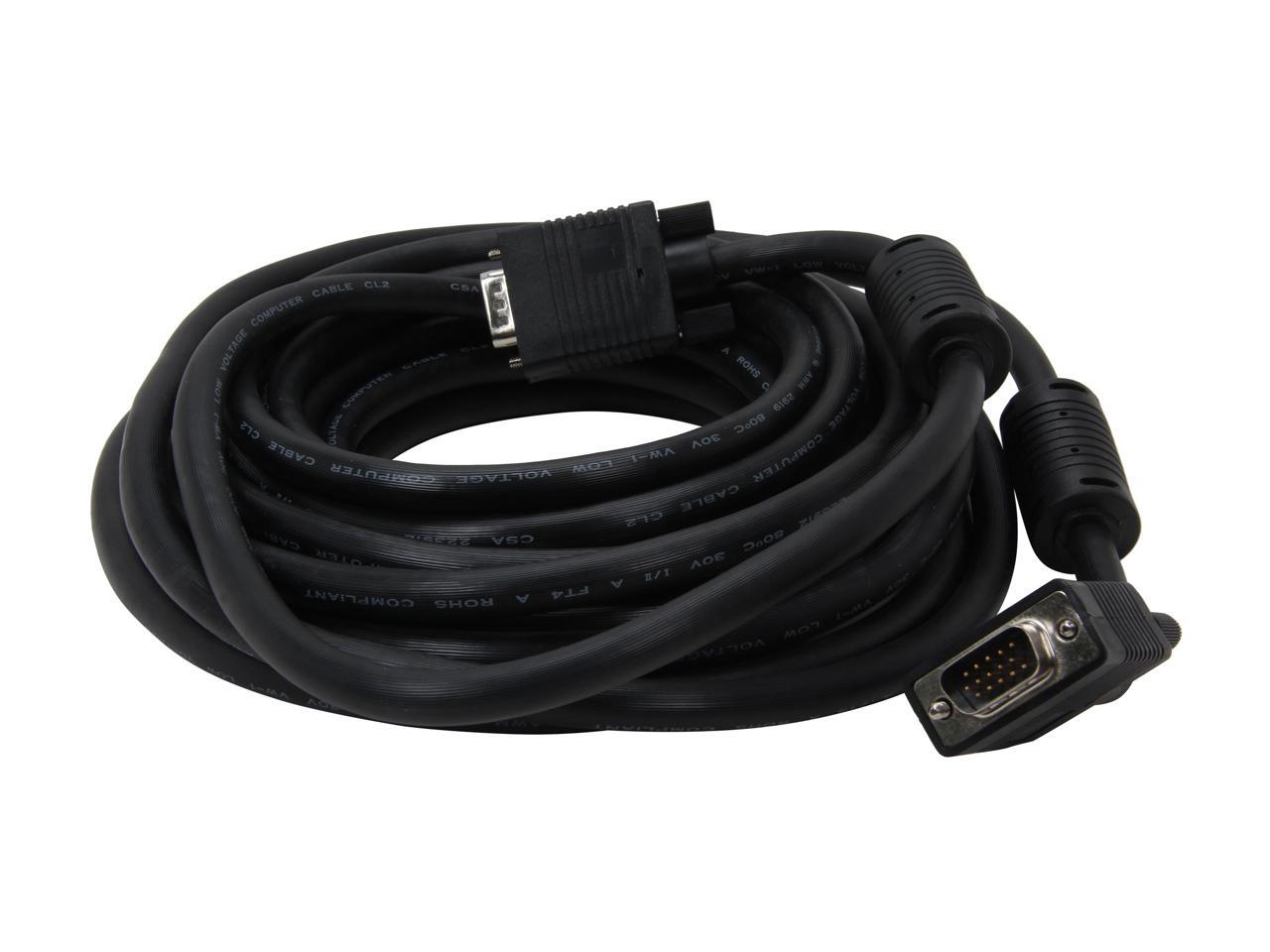 Nippon Labs Premium SVGA Video Cable 25 ft. Male to Male Coaxial SVGA ...