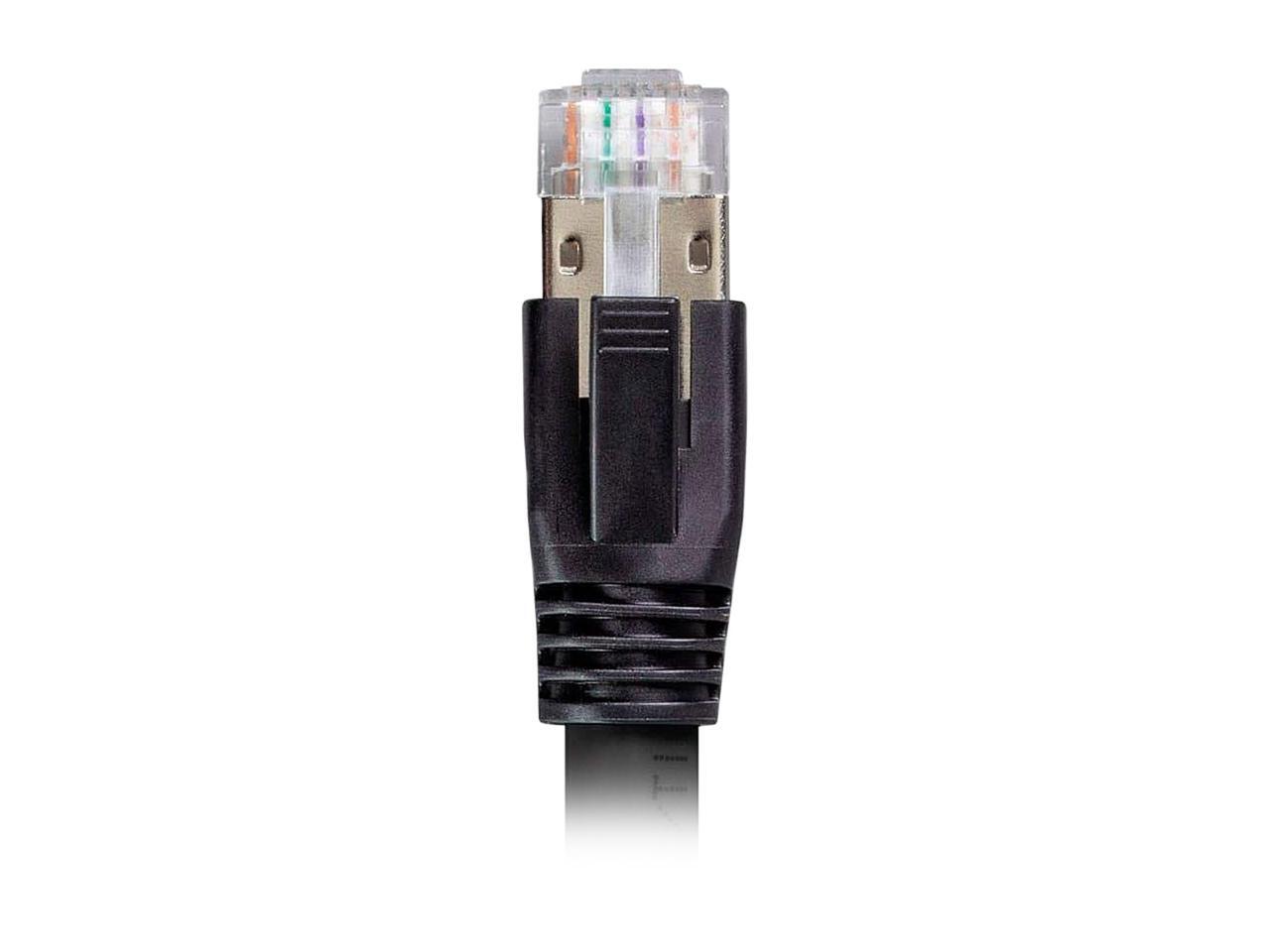 Nippon Labs Cat 8 Ethernet Cable 2 ft. - Black, 2GHz, 40G, 24AWG, S/FTP ...