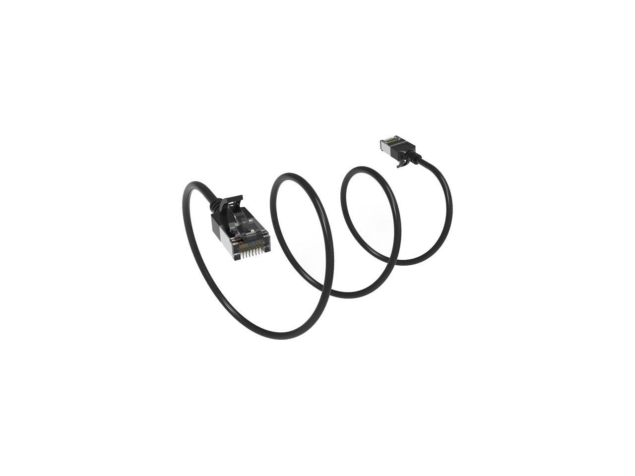 Nippon Labs 60CAT8 2 30BK 2 Ft Cat 8 U FTP Slim Ethernet Network Cable