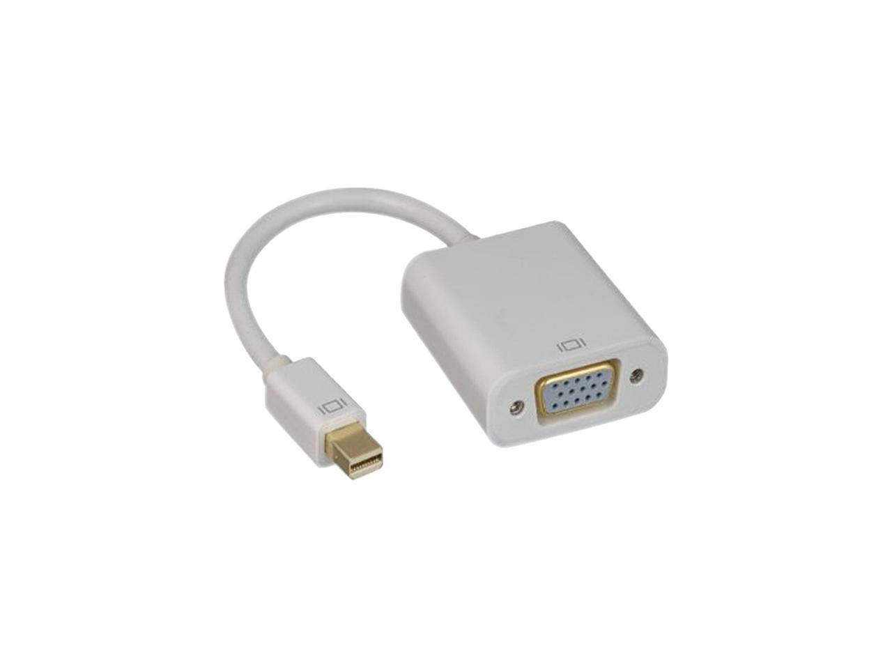 Professional Cable MDP-VGA Mini DisplayPort to VGA 6-in Cable - White ...