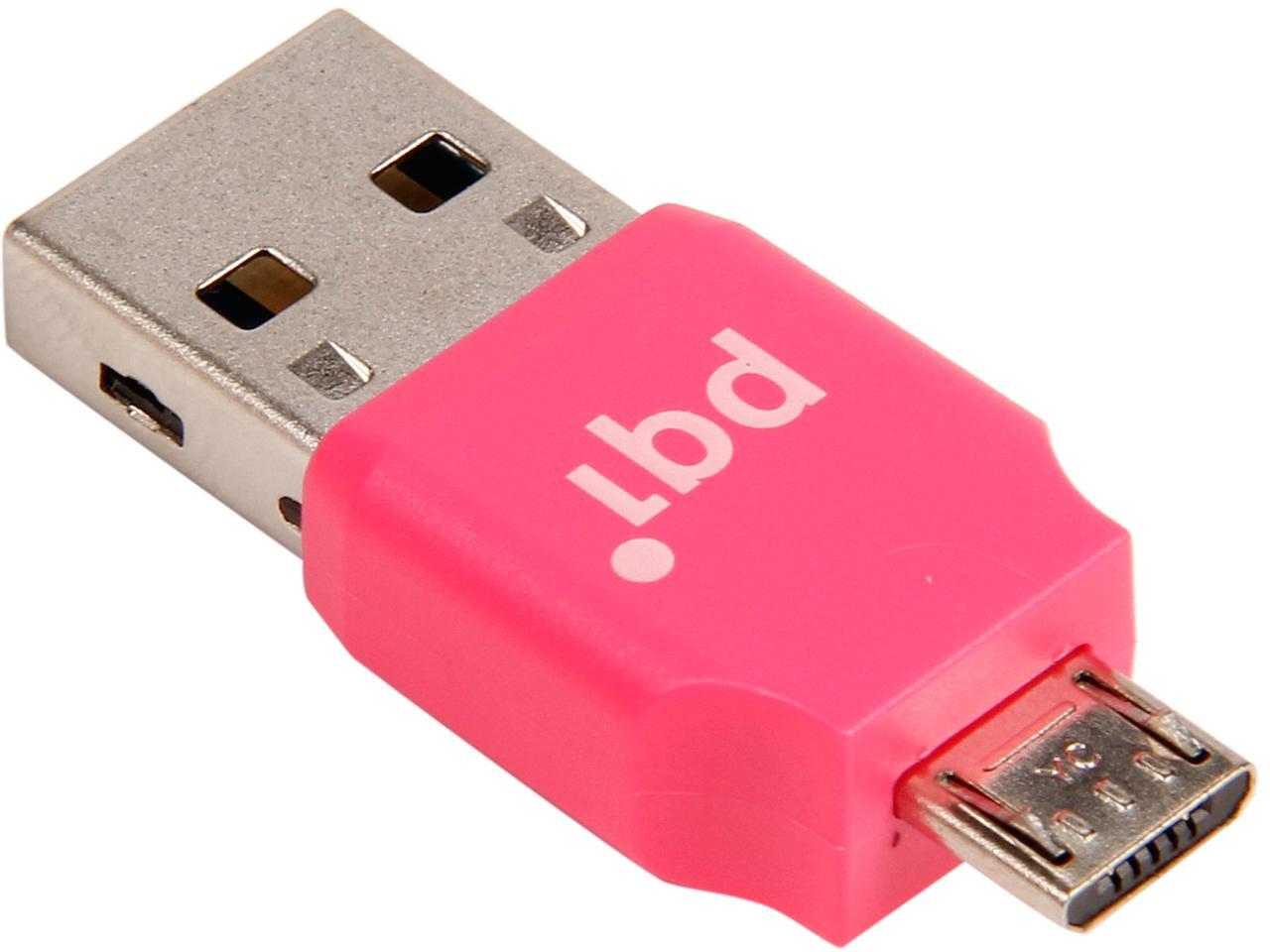 Open Box: PQI RF01-0012R014J Connect 203, OTG USB Drive, Micro SD Card ...