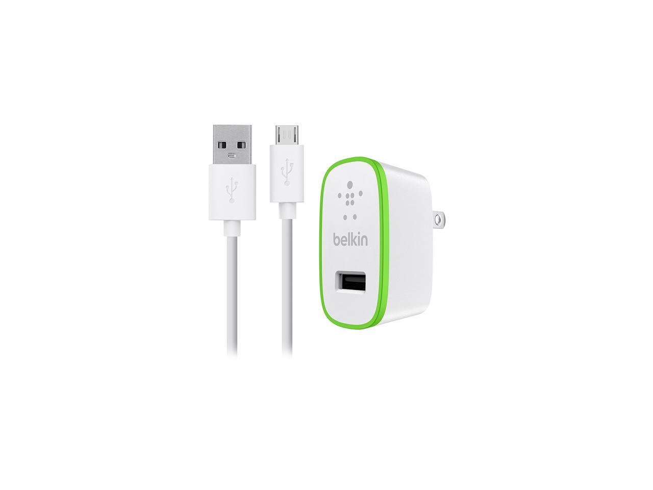 Belkin Universal Home Charger with Micro USB ChargeSync Cable (12 Watt ...