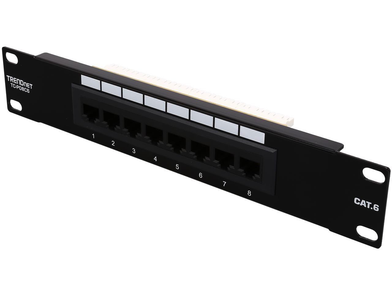 TRENDnet 8-Port Cat. 6 Unshielded Patch Panel - Newegg.com