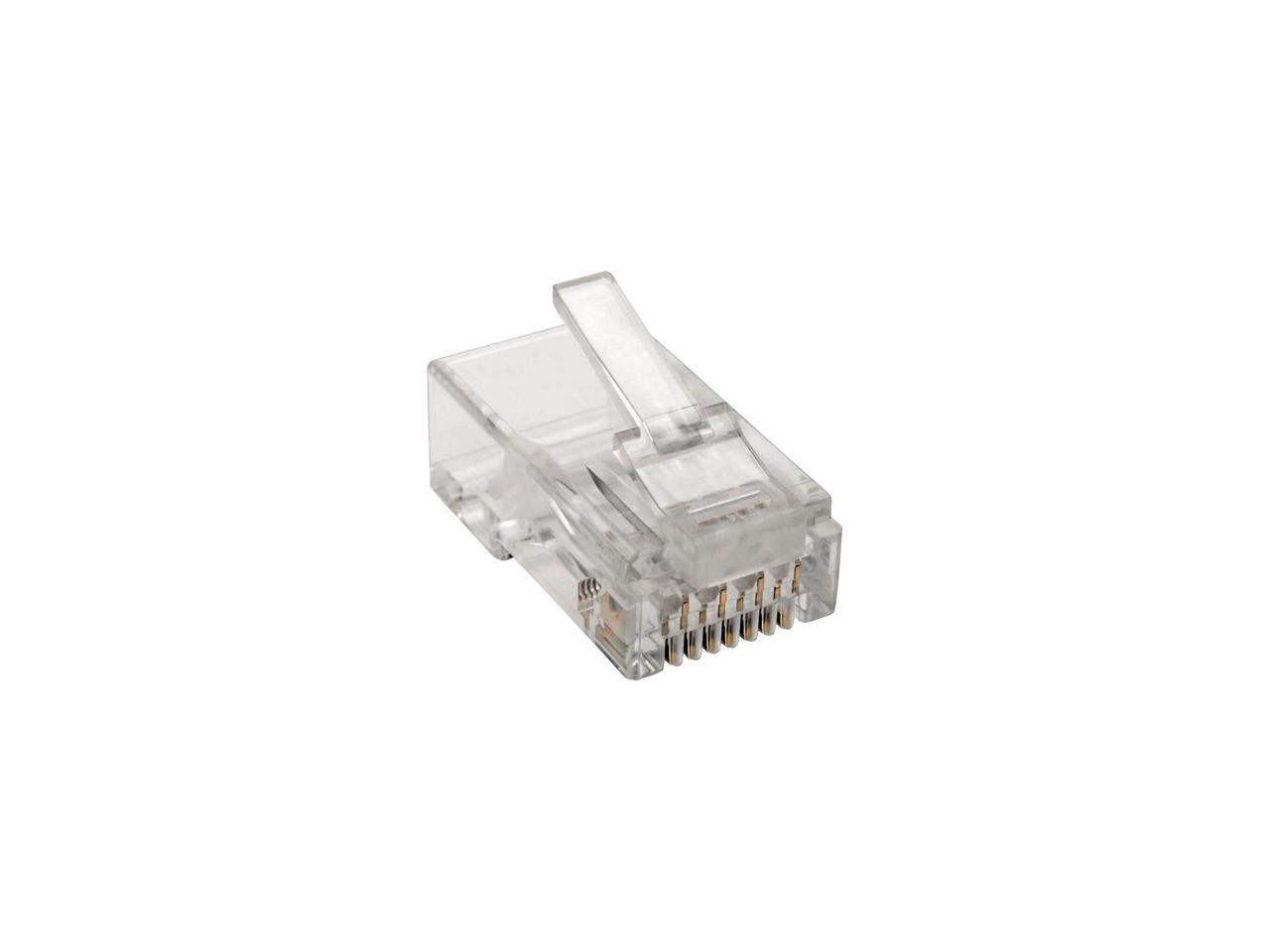 Tripp Lite Cat6 RJ45 Modular Plug for Round Stranded UTP Conductor 4 ...