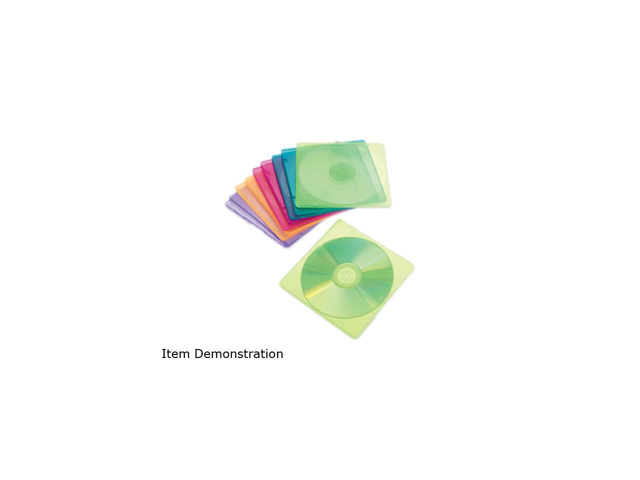Innovera Slim Cd Case, Assorted Colors, 10/Pack 81910 - Newegg.com