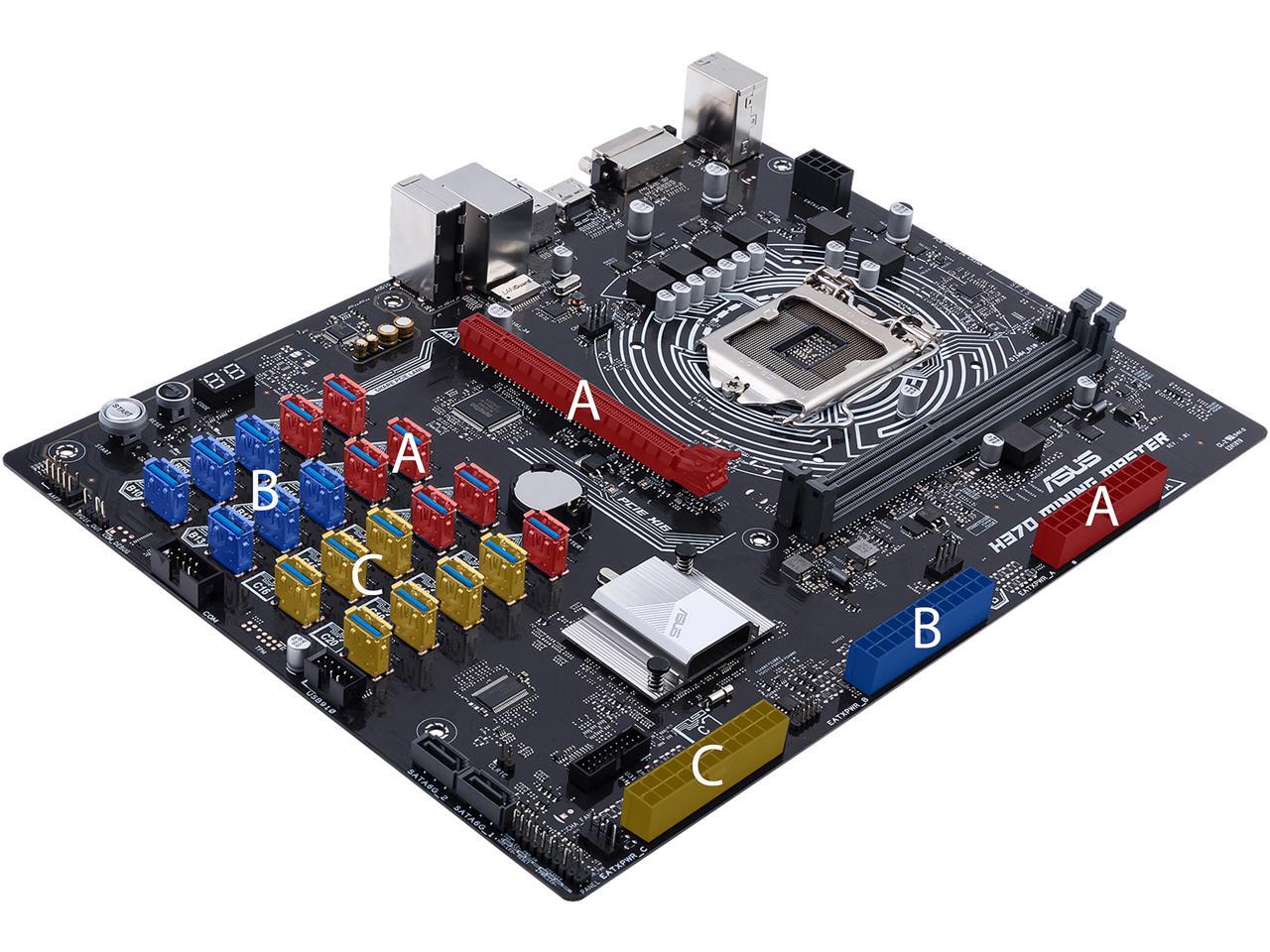 ASUS H370 MINING MASTER LGA 1151 (300 Series) ATX Intel Motherboard ...