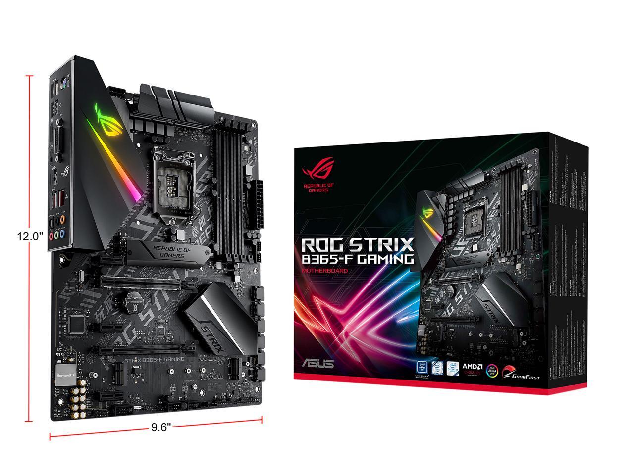 ASUS ROG STRIX ROG STRIX B365-F GAMING LGA 1151 (300 Series) ATX Intel ...