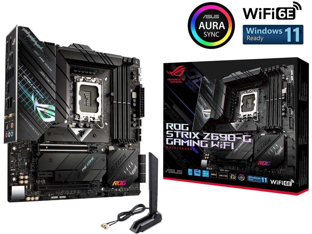 ASUS ROG Strix Z690 G Gaming WiFi 6E LGA 1700 Intel 12th 13th Gen ASUS ROG Strix Z690 G Gaming WiFi 6E LGA 1700 Intel 12th 13th Gen