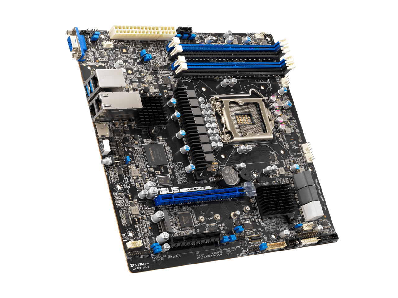 Intel® Xeon® E-2300 LGA 1200 Micro-ATX server motherboard with four ...