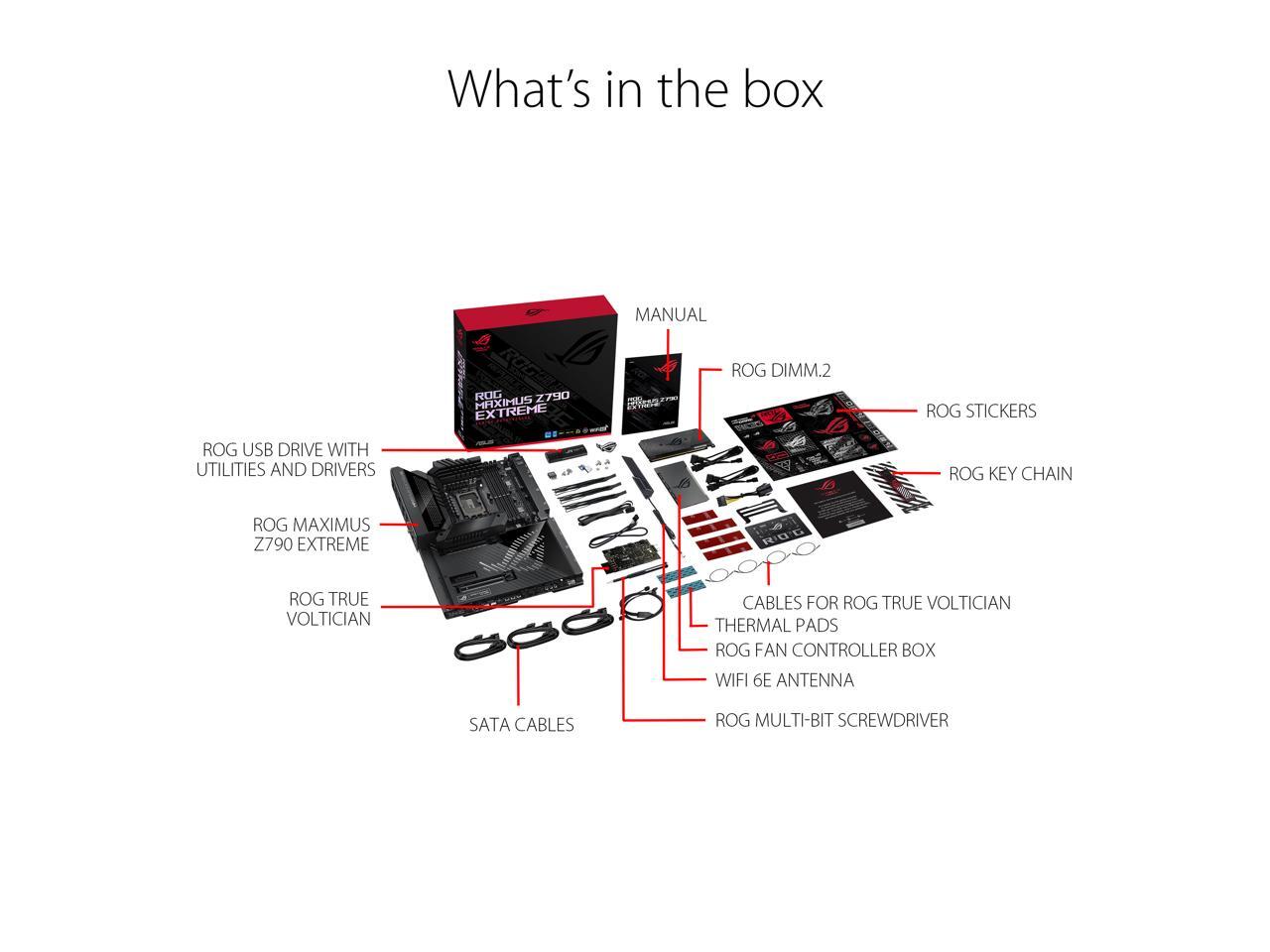 Asus Rog Maximus Z790 Extreme Wifi 6e Lga 1700intel®12thand13th Gen Eatx Gaming Motherboard