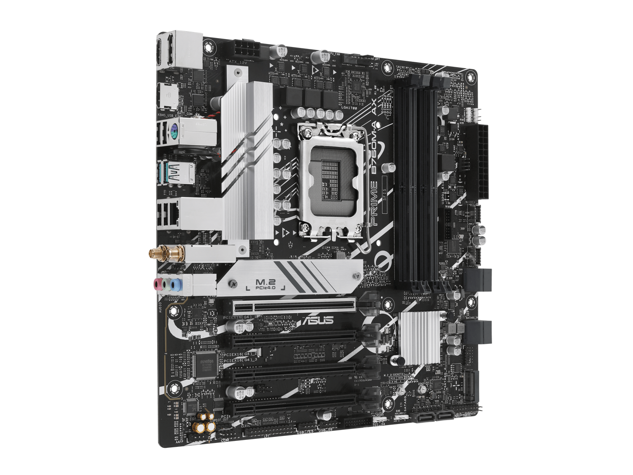 ASUS PRIME B760M-A AX LGA 1700(Intel 12th&13th Gen) microATX motherboard (PCIe 4.0, 2xM.2 slots ...