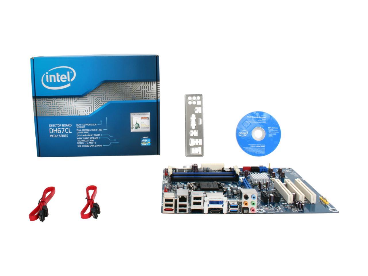 Intel BOXDH67CL LGA 1155 ATX Intel Motherboard - Newegg.com