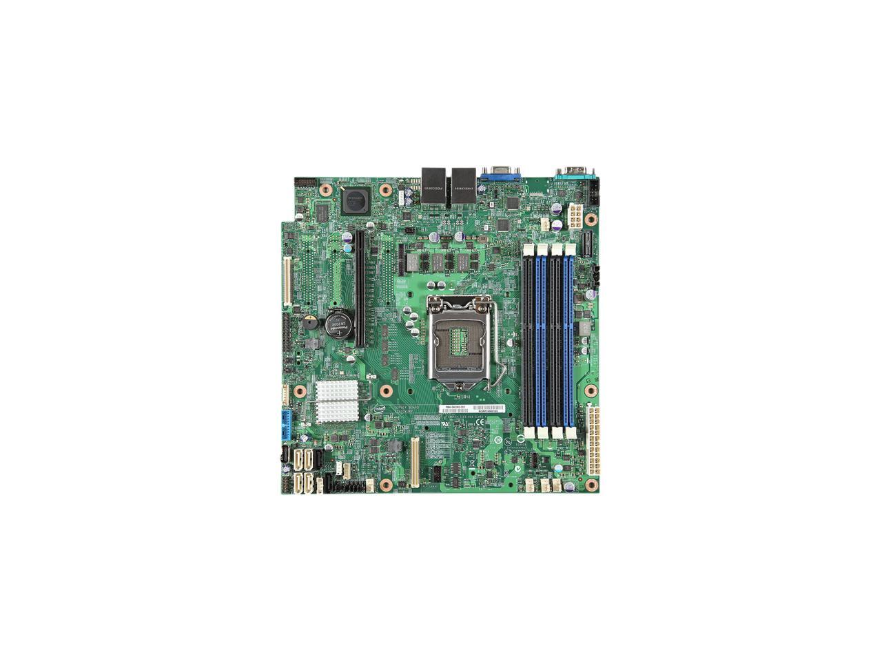 Refurbished: Intel DBS1200V3RPS Box Motherboard MATX Xeon S1155 SATA 3 ...
