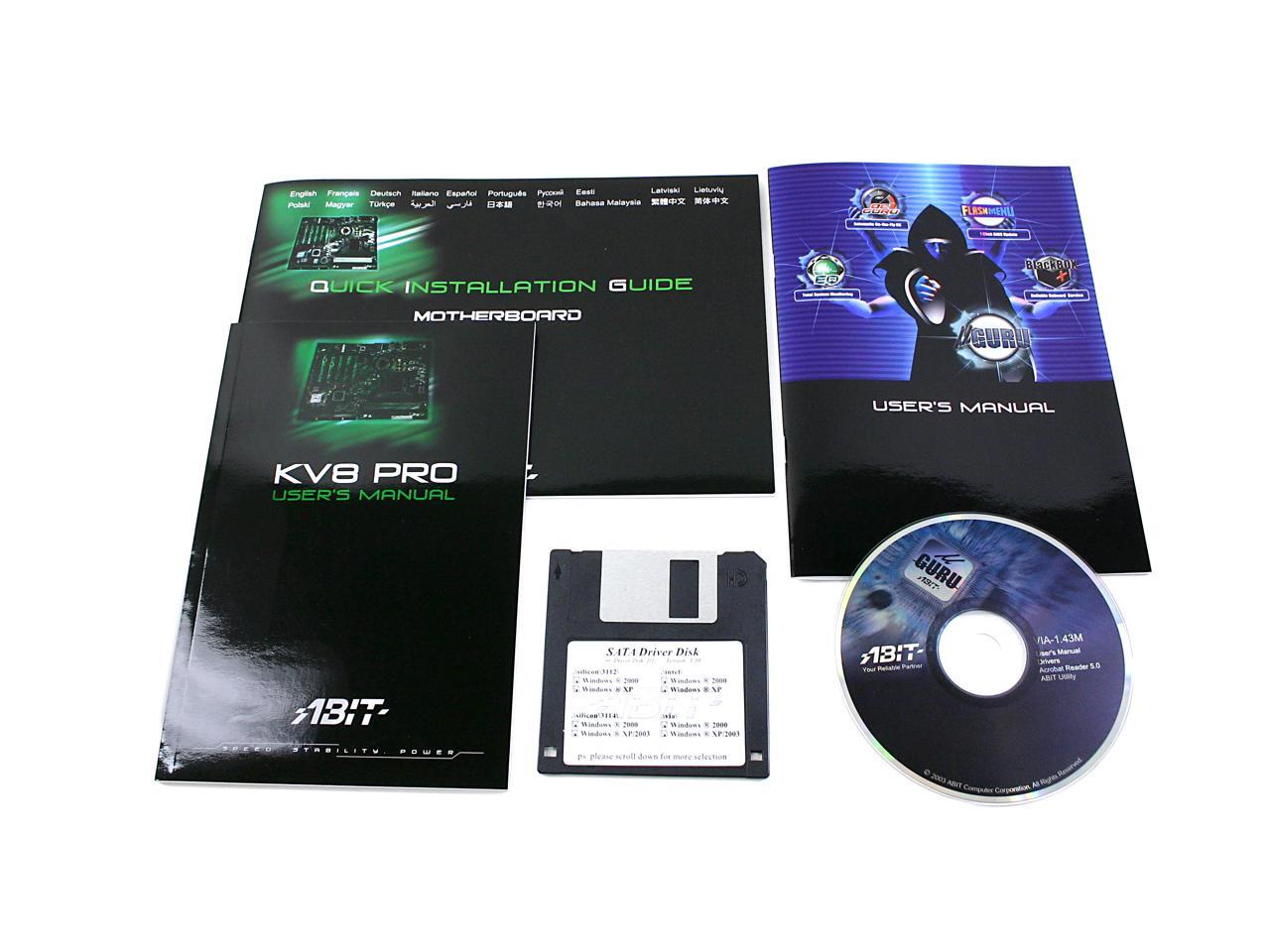 ABIT KV8 Pro 754 ATX AMD Motherboard - Newegg.com