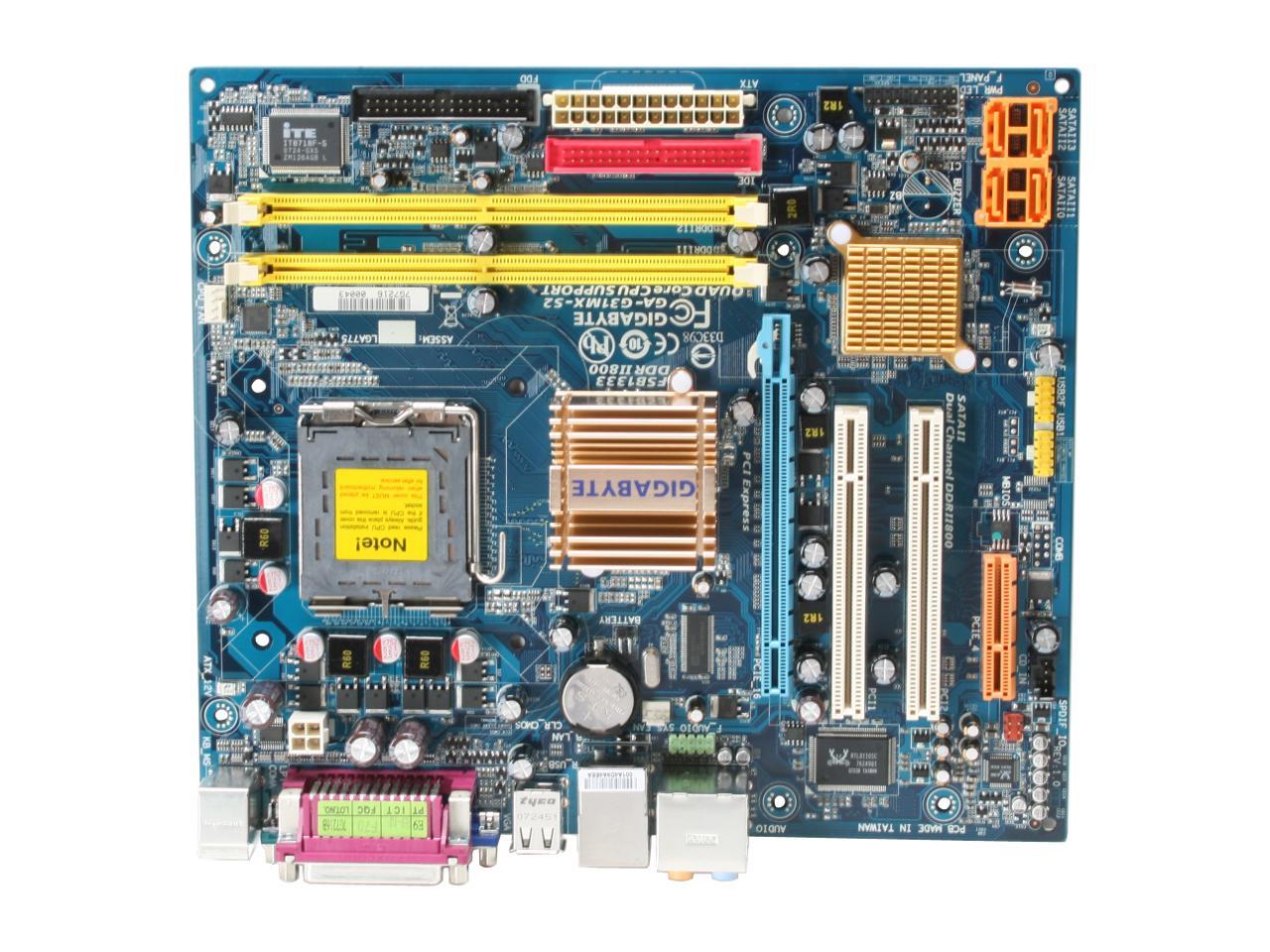 GIGABYTE GA-G31MX-S2 LGA 775 Micro ATX Intel Motherboard - Newegg.com
