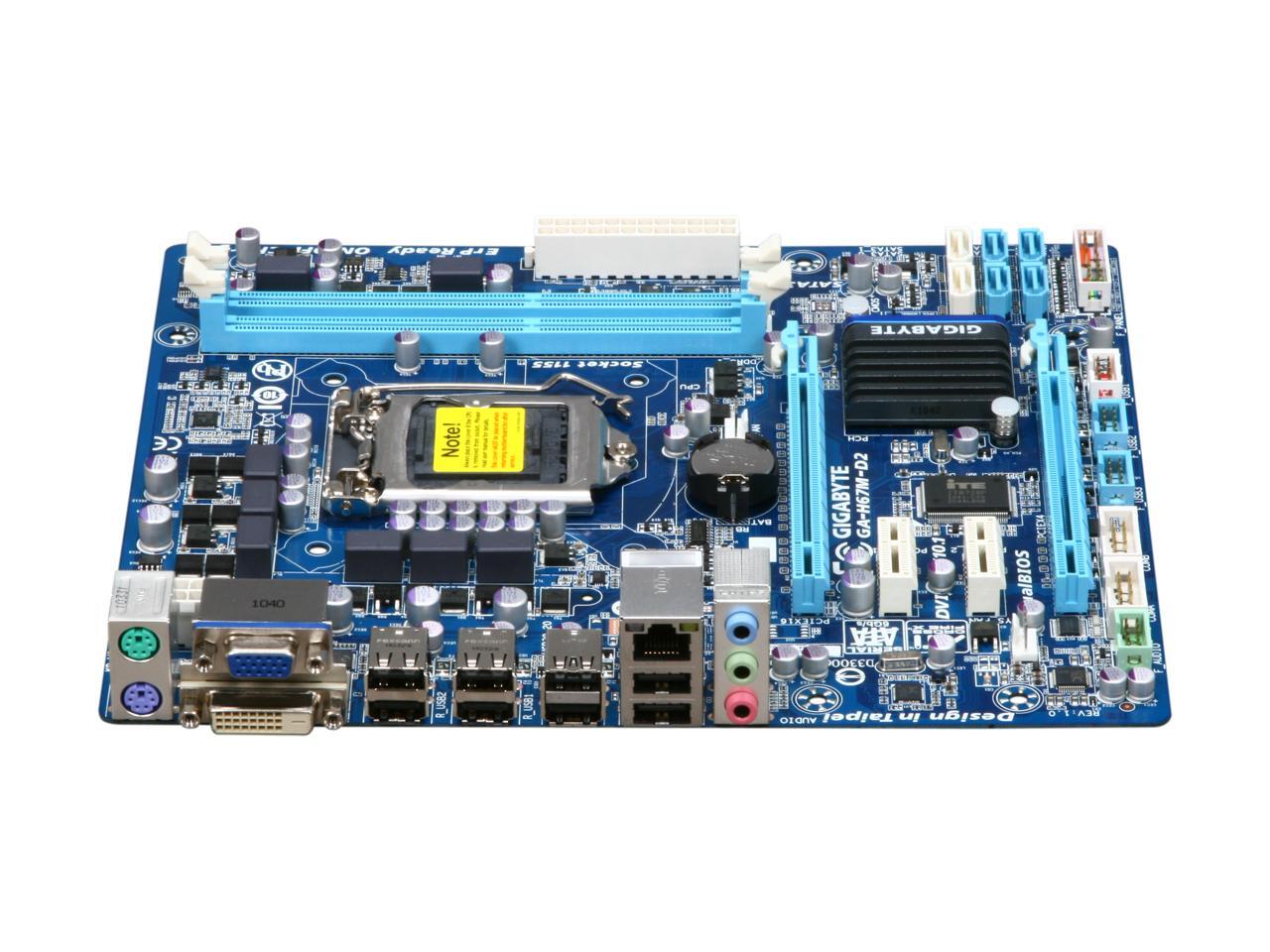 GIGABYTE GA-H67M-D2 LGA 1155 Micro ATX Intel Motherboard - Newegg.com