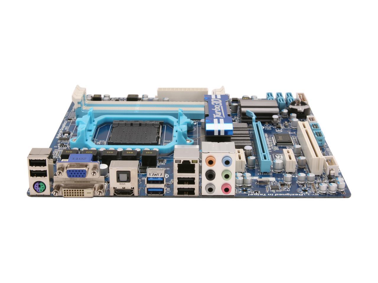 GIGABYTE GA-880GMA-USB3 AM3+ Micro ATX AMD Motherboard - Newegg.com