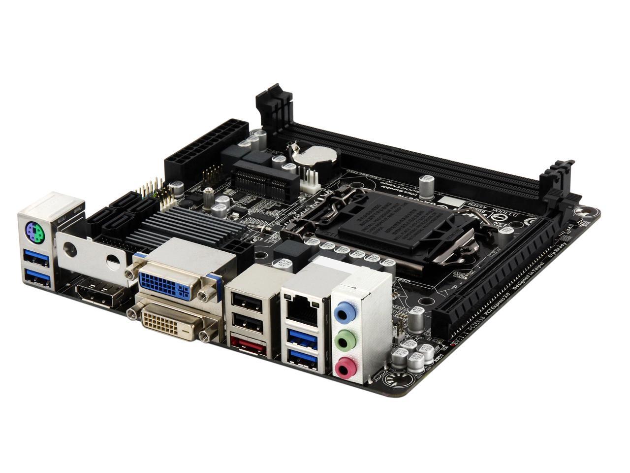 GIGABYTE GA-Q87N LGA 1150 Intel Q87 SATA 6Gb/s USB 3.0 Mini ITX Intel ...