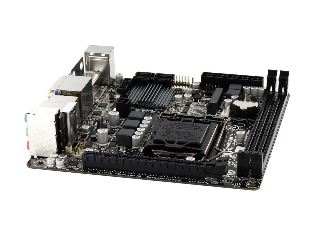 GIGABYTE GA-Q87N LGA 1150 Intel Q87 SATA 6Gb/s USB 3.0 Mini ITX Intel ...